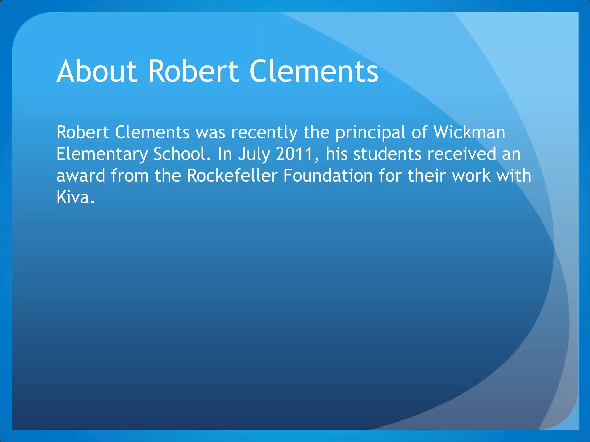 Using kiva.org in the classroom | PPTX