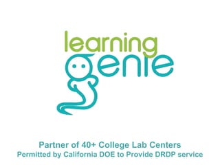 Learning Genie for California DRDP2015 | PPT