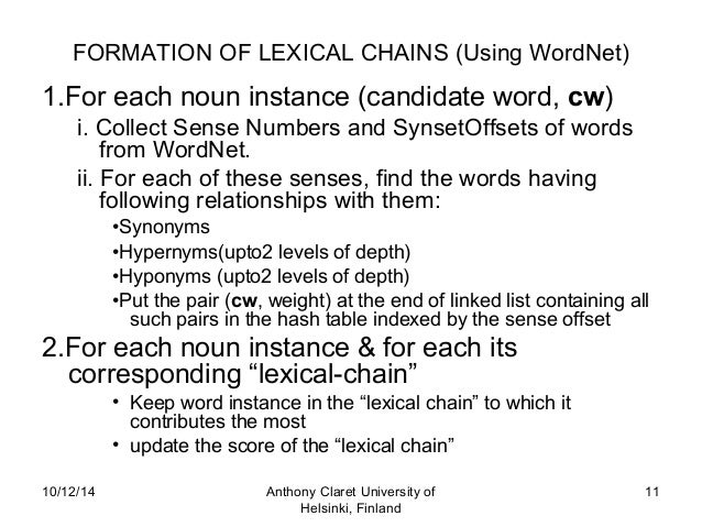 Using Lexical Chains For Text Summarization