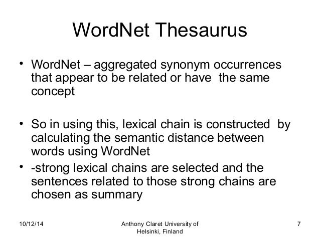 Using lexical chains for text summarization Using lexical chains for text summarization