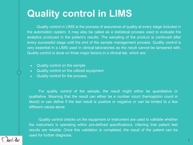 Using Lims for Quality Control Process | PDF