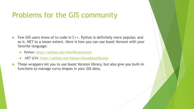 Using Line Based Voronoi Cells In Gis Pptx Geography Science