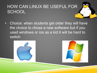 Using linux in schools | PPT
