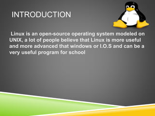 Using linux in schools | PPT