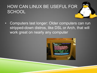 Using linux in schools | PPT