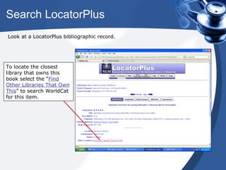 Using Locator Plus With Worldcat | PPT