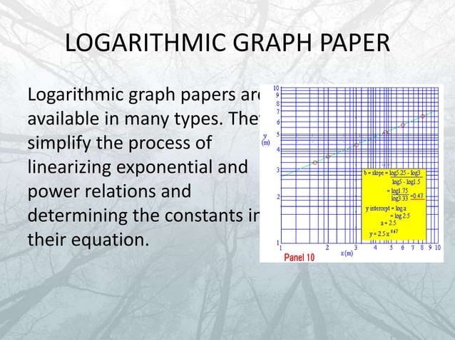 Using lograrithmic graph paper | PPTX