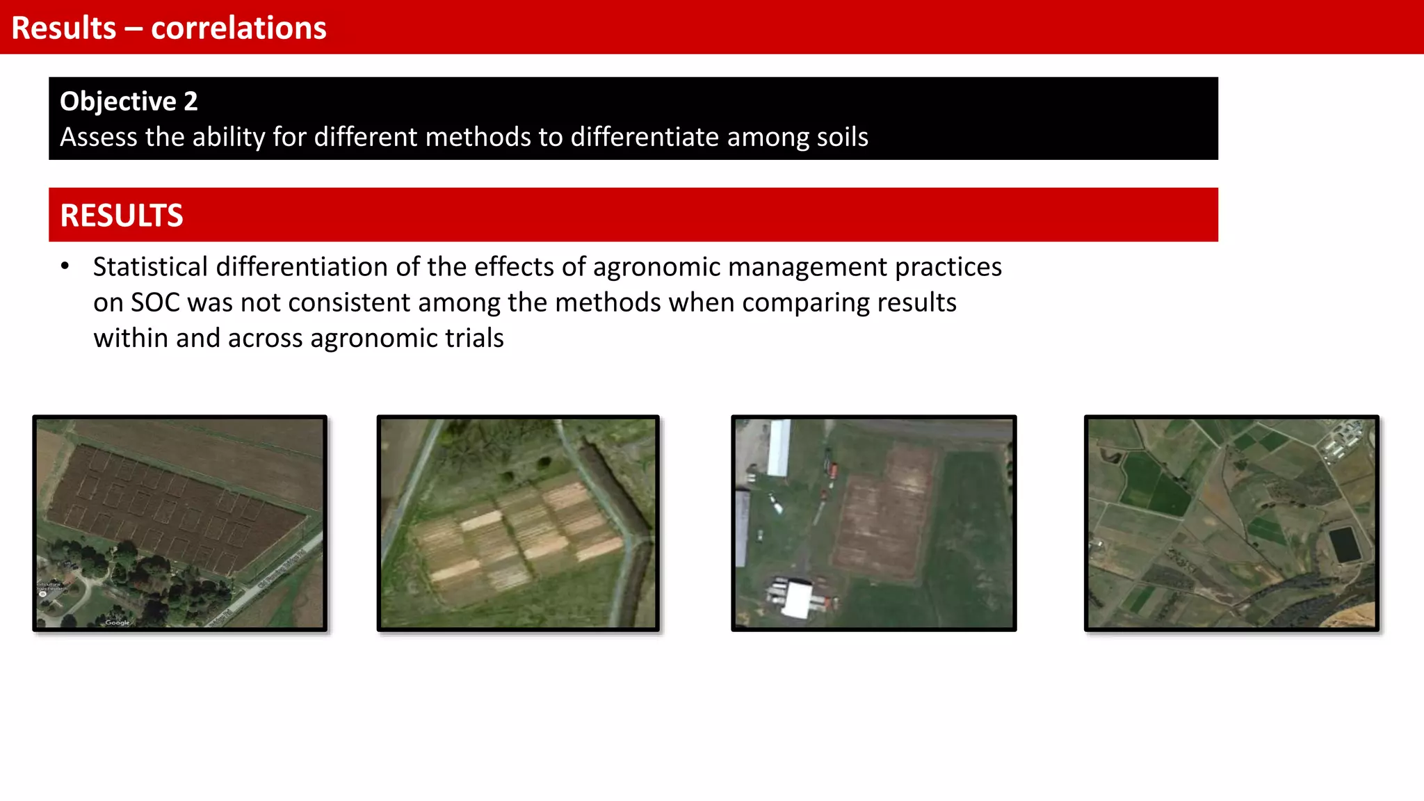 Using low organic matter soils to compare conventional soil organic ...