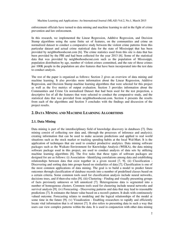 Using machine learning algorithms to | PDF