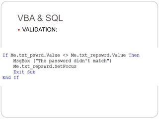 Using macros in microsoft access | PPTX | Operating Systems | Computer Software and Applications