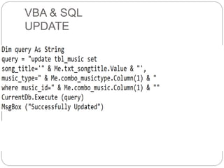 Using macros in microsoft access | PPTX | Operating Systems | Computer Software and Applications