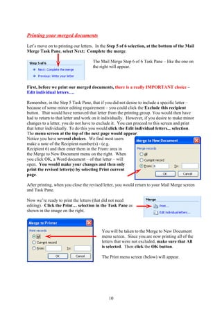 Using Mail Merge | DOC