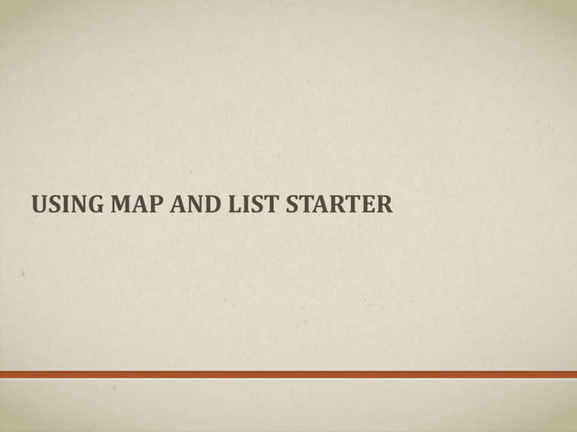 Using map and list starter | PPTX | Programming Languages | Computing