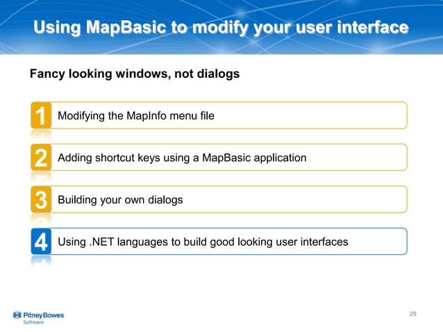 Using MapBasic to modify your user interface | PPTX