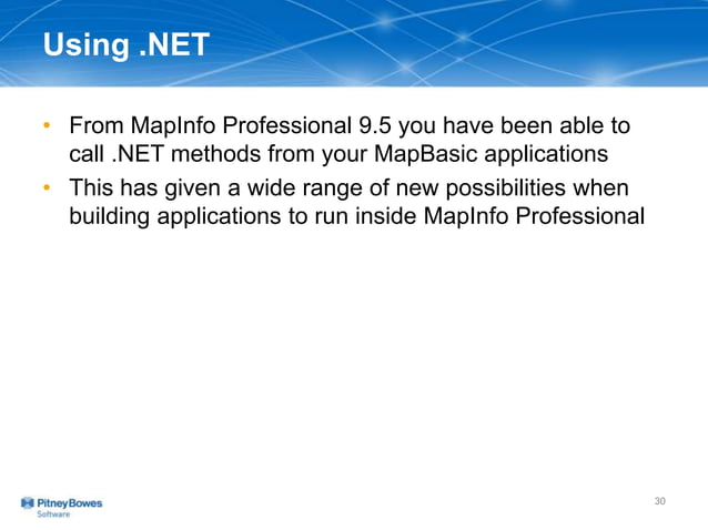 Using MapBasic to modify your user interface | PPTX
