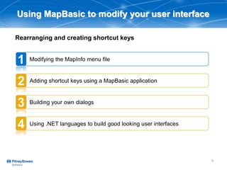 Using MapBasic to modify your user interface | PPTX