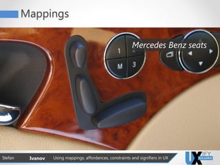 Using mappings, affordances, constraints and signifiers in ux | PDF