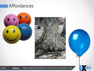 Using mappings, affordances, constraints and signifiers in ux | PDF