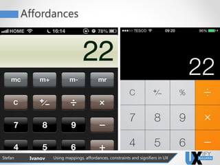 Using mappings, affordances, constraints and signifiers in ux | PDF