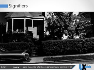 Using mappings, affordances, constraints and signifiers in ux | PDF