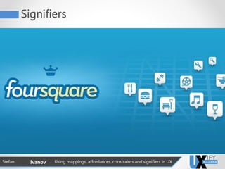 Using mappings, affordances, constraints and signifiers in ux | PDF