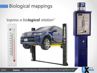 Using mappings, affordances, constraints and signifiers in ux | PDF