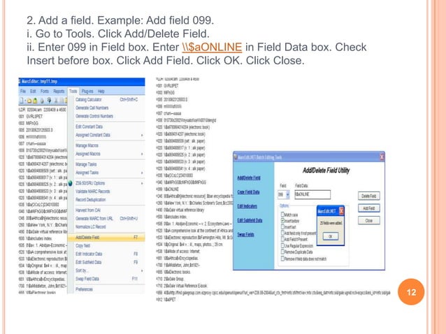 Using MarcEdit for batch cataloging | PPT
