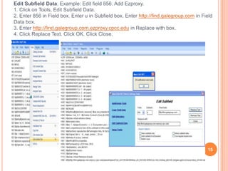 Using MarcEdit for batch cataloging | PPT