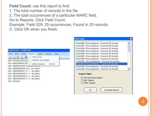 Using MarcEdit for batch cataloging | PPT