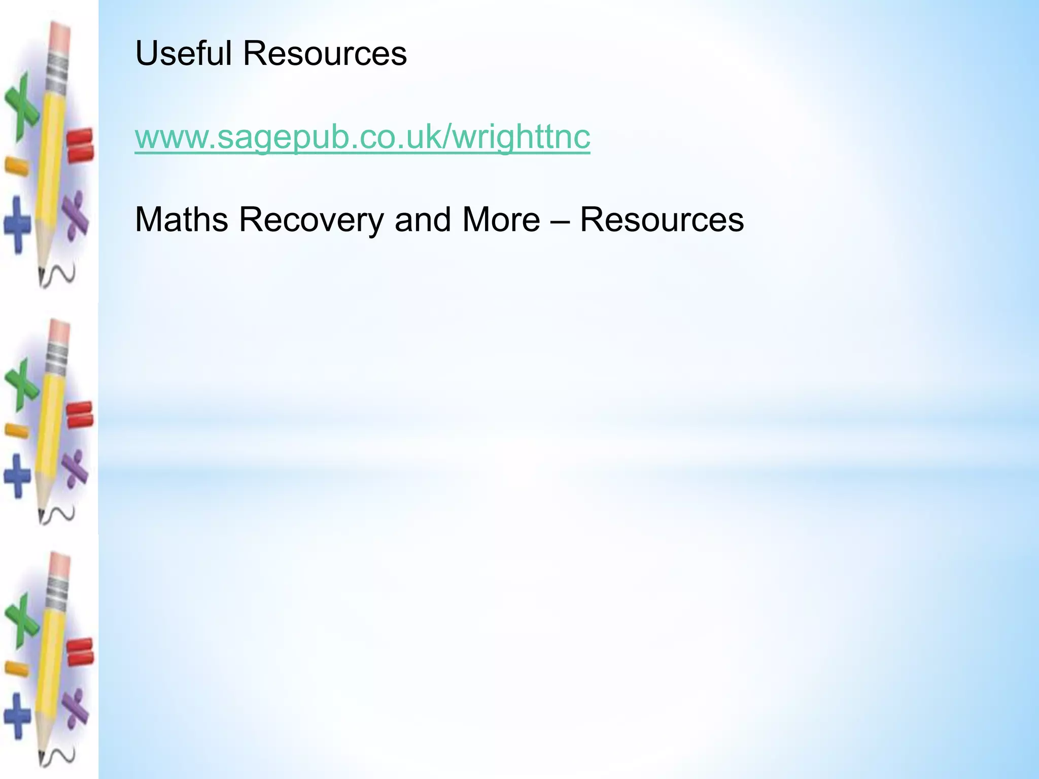 Using maths recovery activities in the classroom teachers erasmus | PPT