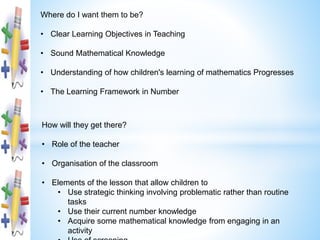 Using maths recovery activities in the classroom teachers erasmus | PPT