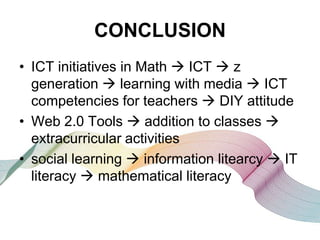 Using Math to promote ICT_TMI3 | PPTX