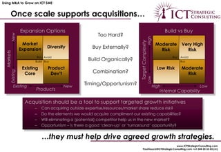 Using M&A to Grow an ICT SME | PPT