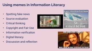 Using Memes in Information literacy - Kat Halliday and Anne-Lise ...