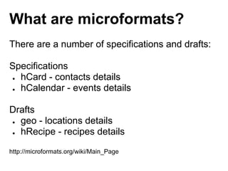 Using microformats with eZ Publish | PDF