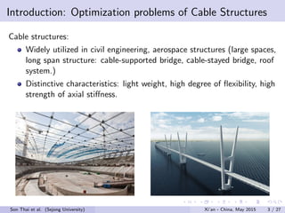 Using micro-genetic algorithm to optimize cable net structures | PPT