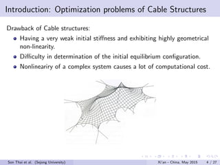 Using micro-genetic algorithm to optimize cable net structures | PPT