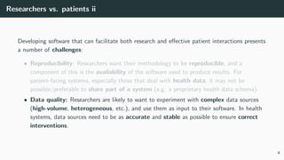 Using Microservices to Design Patient-facing Research Software | PPT