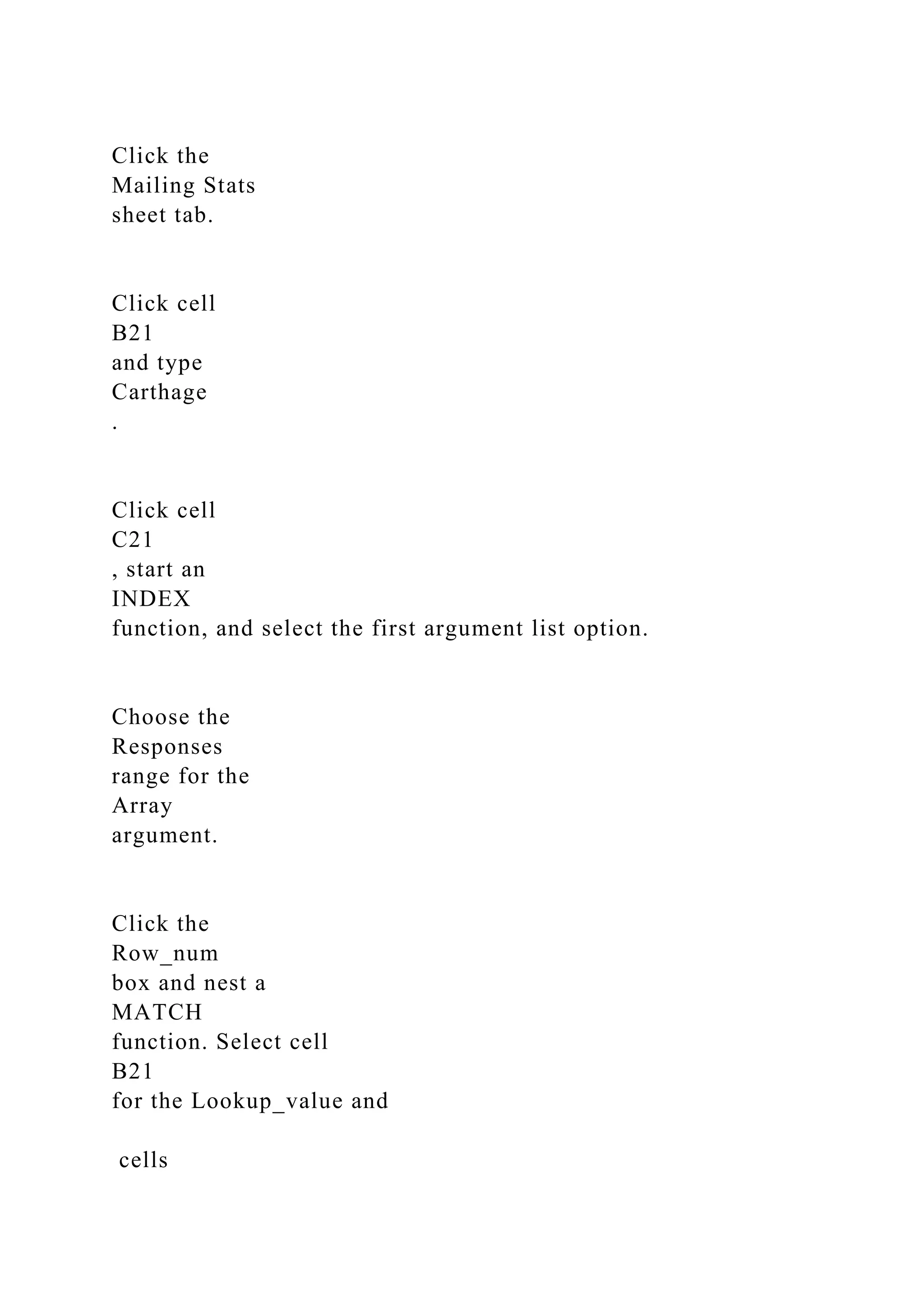 USING MICROSOFT EXCEL 2016 Independent Project 6-5 (Mac 2016) | DOCX