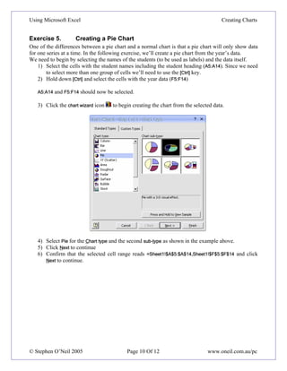 Using Microsoft Excel4 Charts | PDF