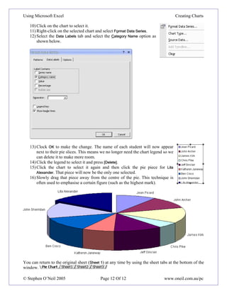 Using Microsoft Excel4 Charts | PDF