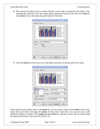 Using Microsoft Excel4 Charts | PDF
