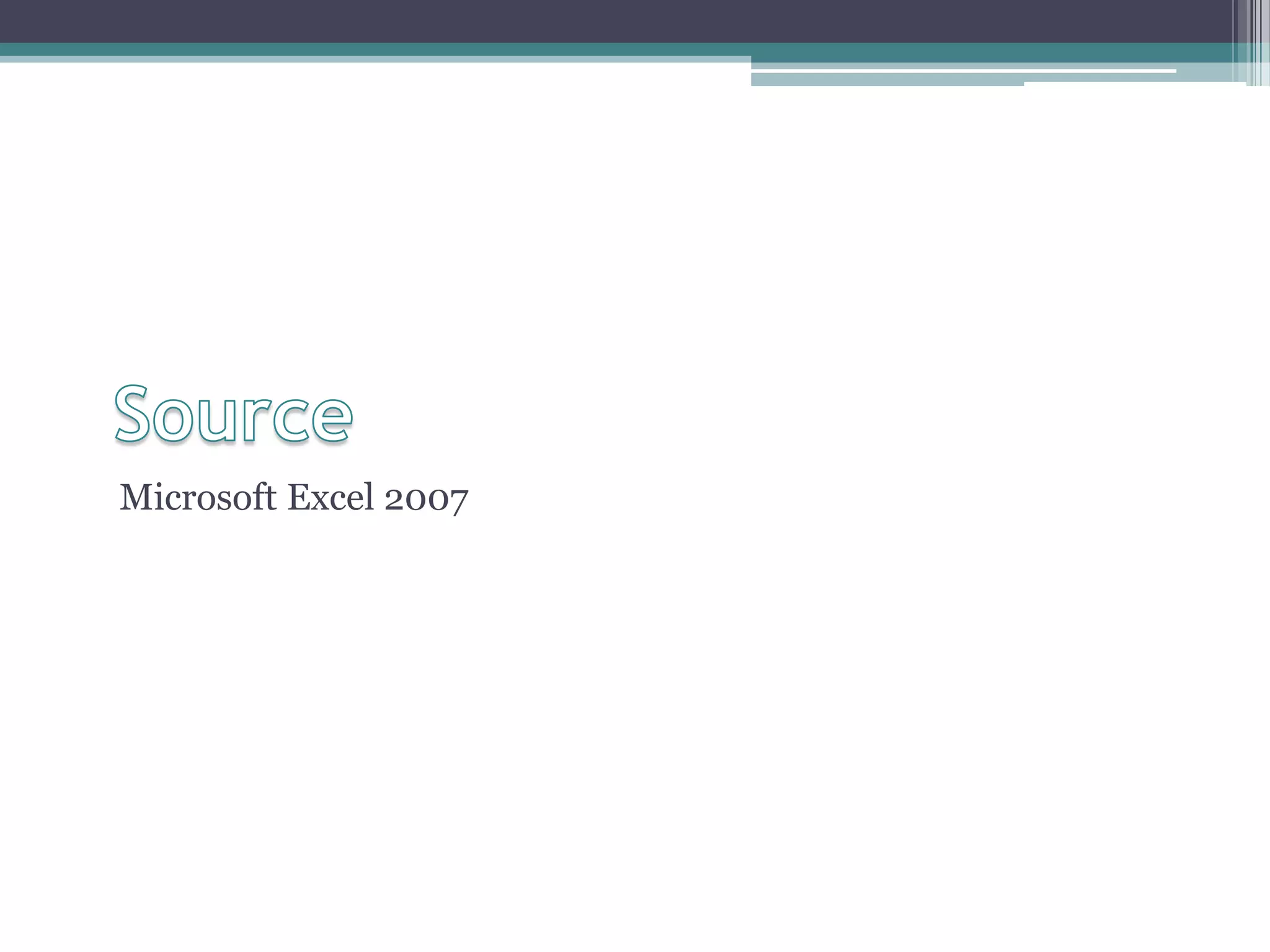 Using microsoft excel effectively | PPTX