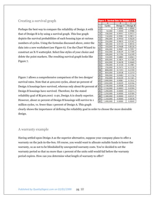 Using microsoft excel for weibull analysis | PDF