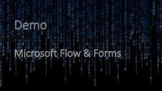 Using Microsoft Flow for IT Professionals | PPT