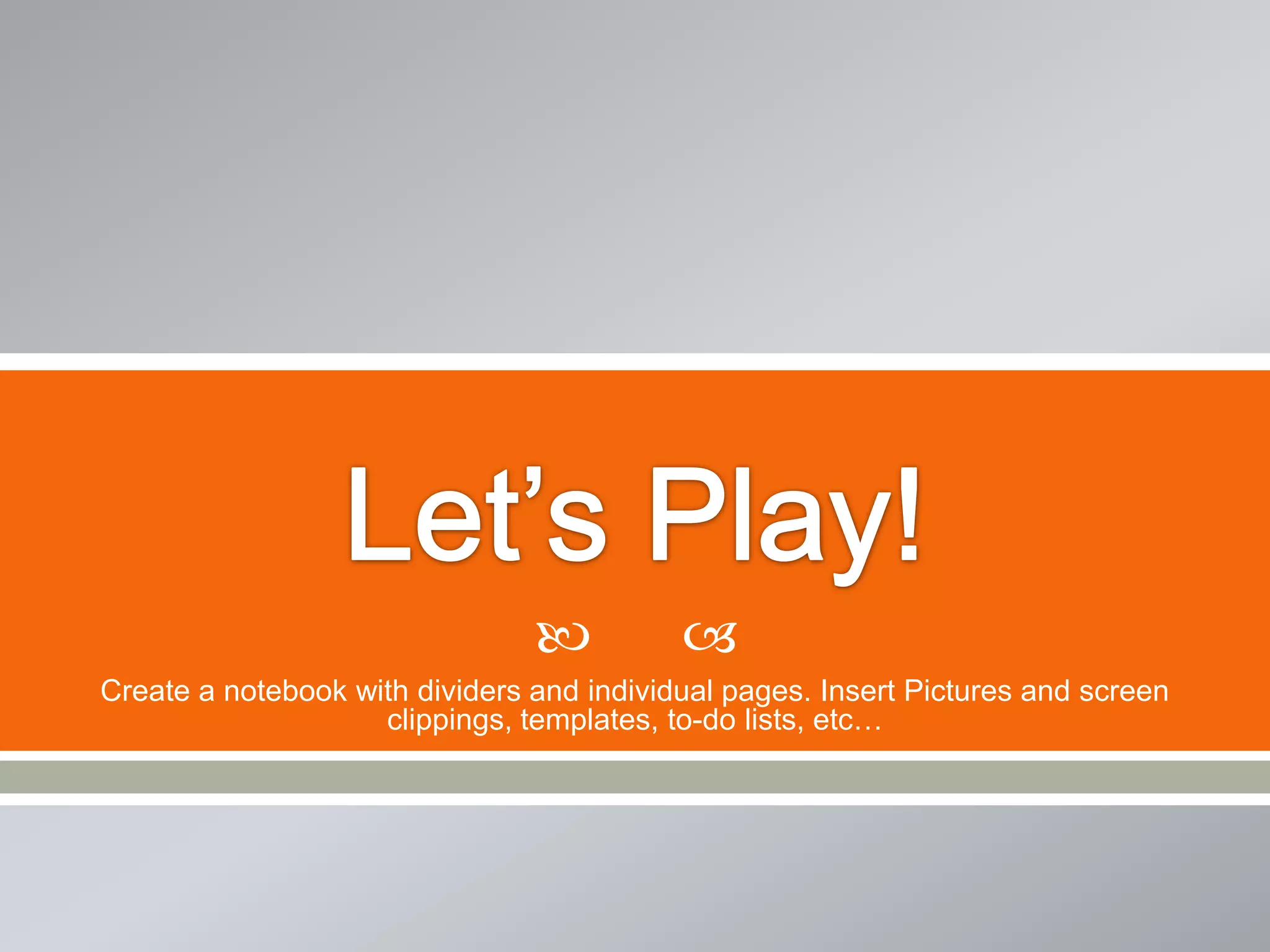 Using Microsoft Publisher & OneNote | PPT