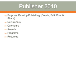 Using Microsoft Publisher & OneNote | PPT