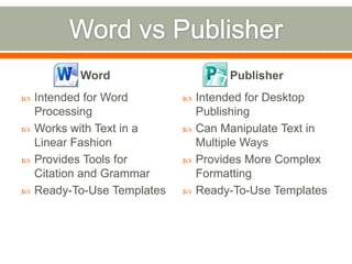 Using Microsoft Publisher & OneNote | PPTX