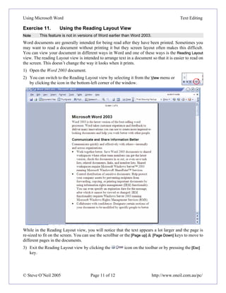 Using microsoftword3 textediting | PDF