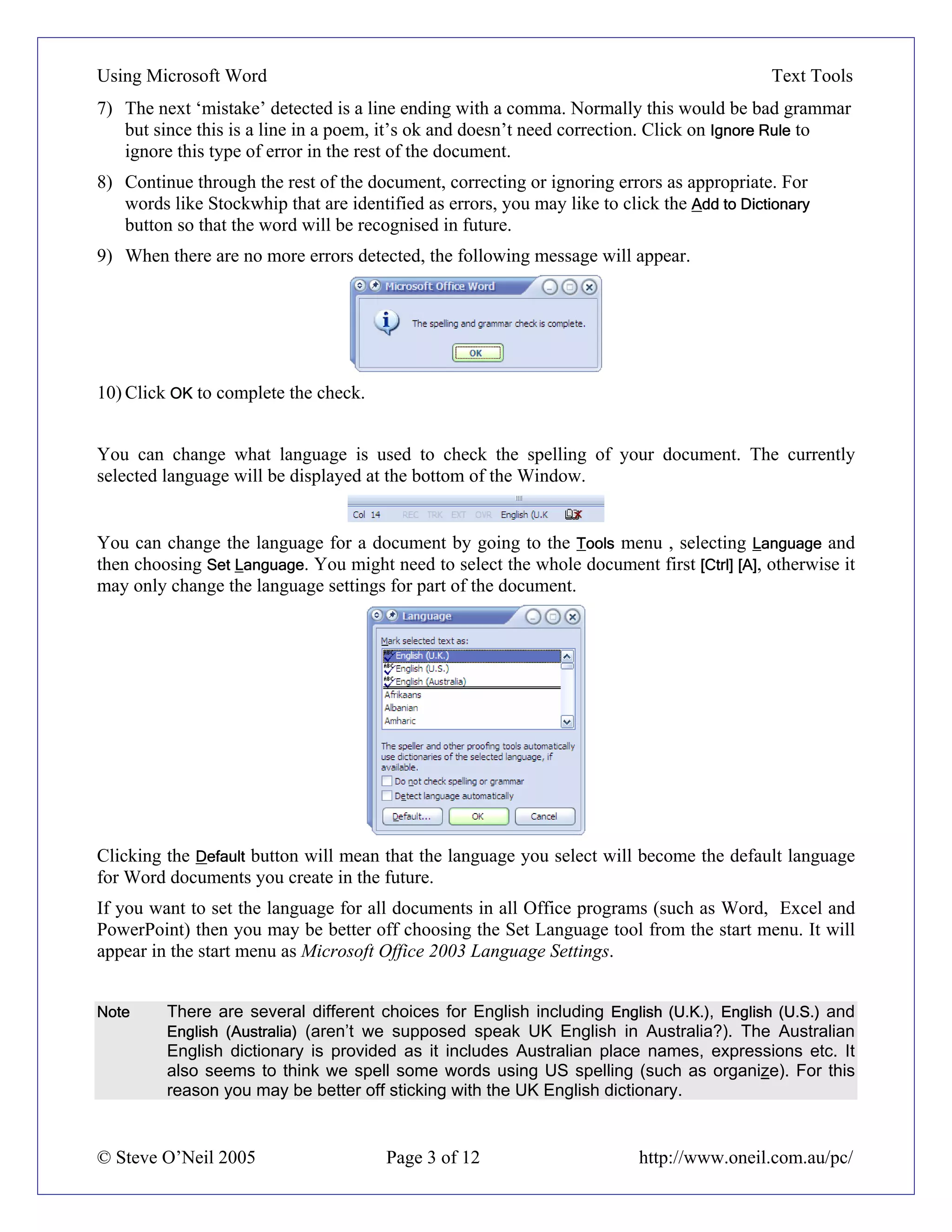 Using microsoftword4 texttools | PDF